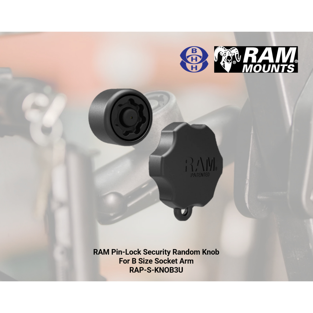RAP-S-KNOB3U RAM Pin-Lock Security Knob for B Size Socket Arms ...