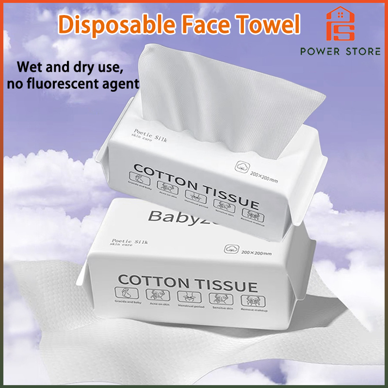 100pcs Disposable Face Towel Travel Cotton Makeup Wipes Facial ...