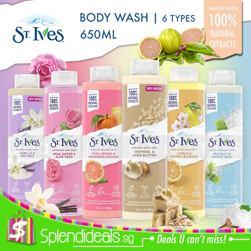 [ SPLENDIDEALS SG ] ST IVES BODY WASH | BODY CLEANSER | SHOWER GEL ...
