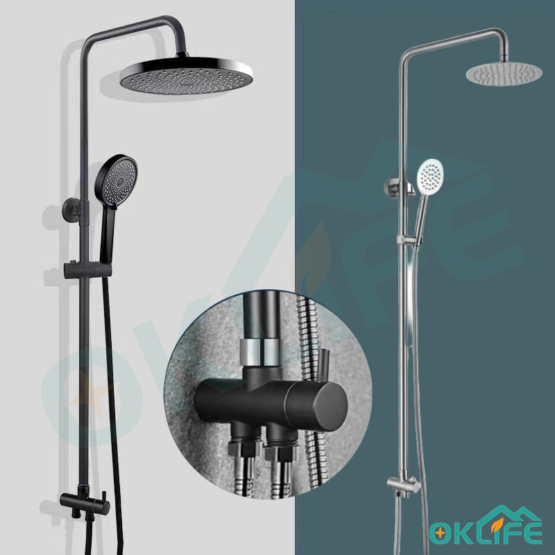 [OKLIFE. SG]Set Two Function Rain Shower Stainless steel 304 bathroom ...