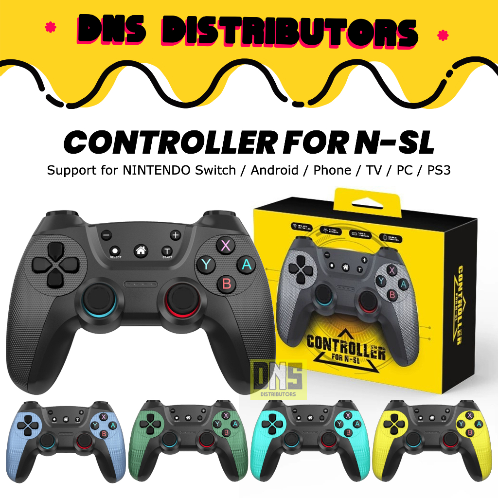 Switch PRO Controller N-SL Wireless Bluetooth Gamepad Support NNTENDO ...