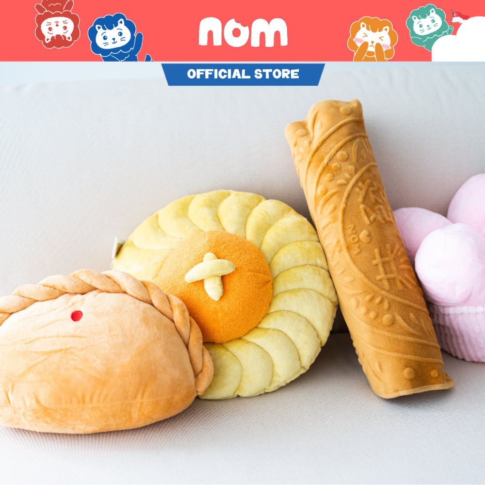 Nom Singapore Iconic Kueh & Food Cushions – Soft, Huggable, Collectible ...