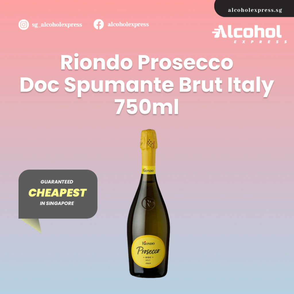 Riondo Prosecco Doc Spumante Brut Italy 750ml | Shopee Singapore