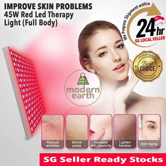 [SG Stock] 45W Red Led Light Therapy Led Light for Full Body Face Skin ...