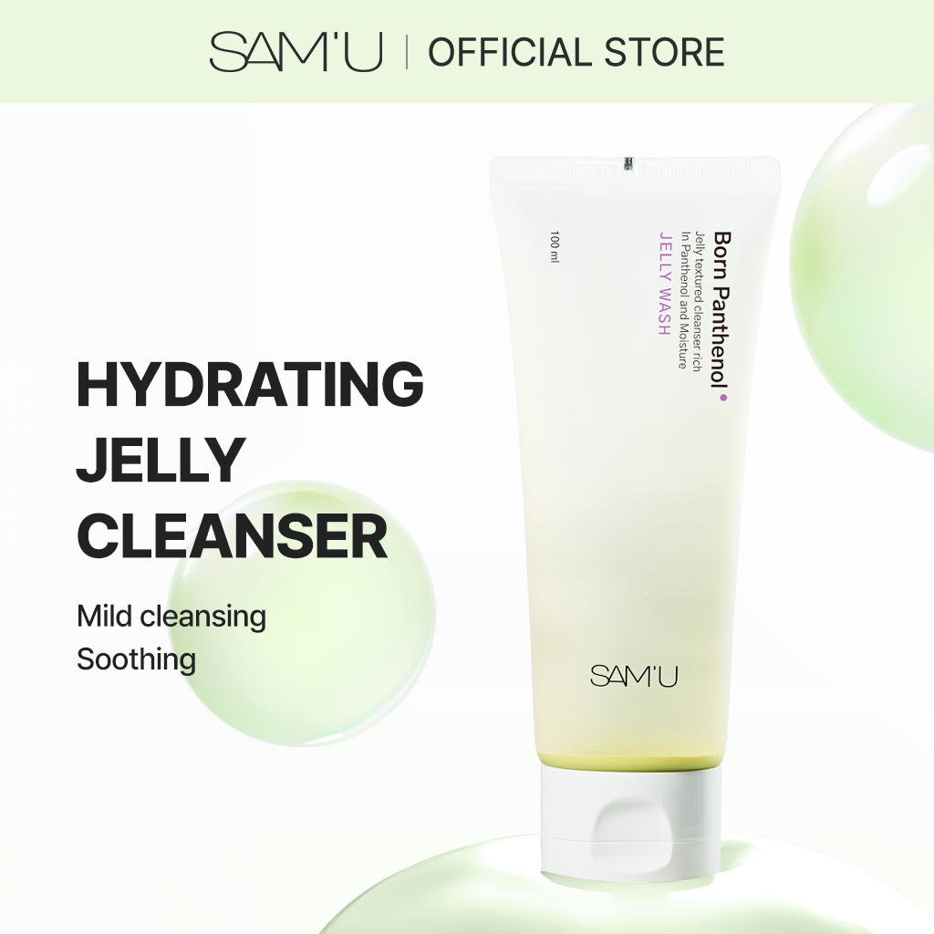 SAM’U Born Panthenol Jelly Wash 100ml, Mild Cleansing, Daily Cleanser ...