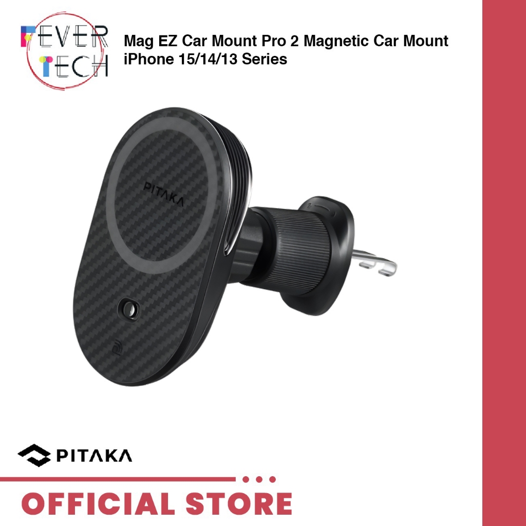PITAKA MagEZ Car Mount Pro 2 Mag Car Mount for iP 15/14/13 Series, Mag ...