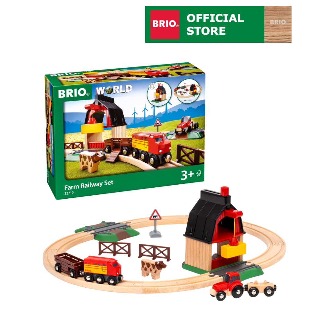 BRIO Official Store SG - Farm Railway Set (33719) | Shopee Singapore