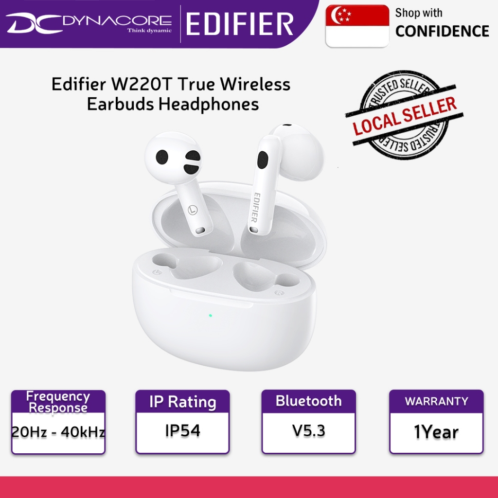 Edifier W220T True Wireless Earbuds Headphones | Shopee Singapore
