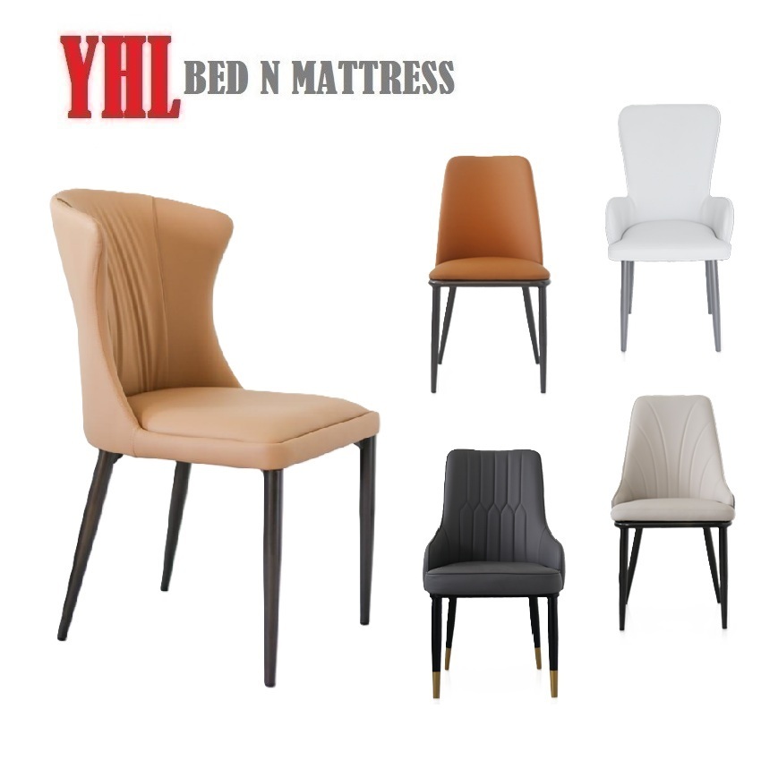 YHL Modern PU Leather Dining Chair | Shopee Singapore