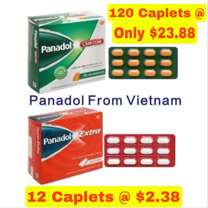 ADD ON DEAL (SG FAST SHIP) Panadol Extra / Cold and Flu 12 caplets x 1 ...