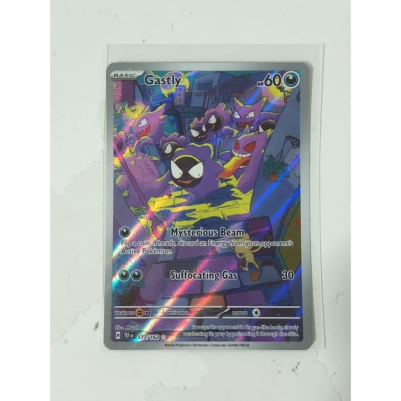 Pokemon gastly illustration rare temporal forces card | Shopee Singapore