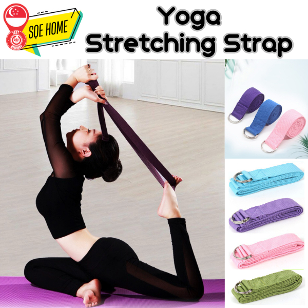 🇸🇬SG Stock🇸🇬 Yoga Stretching Strap Yoga Belt non-elastic Stretch Belt ...