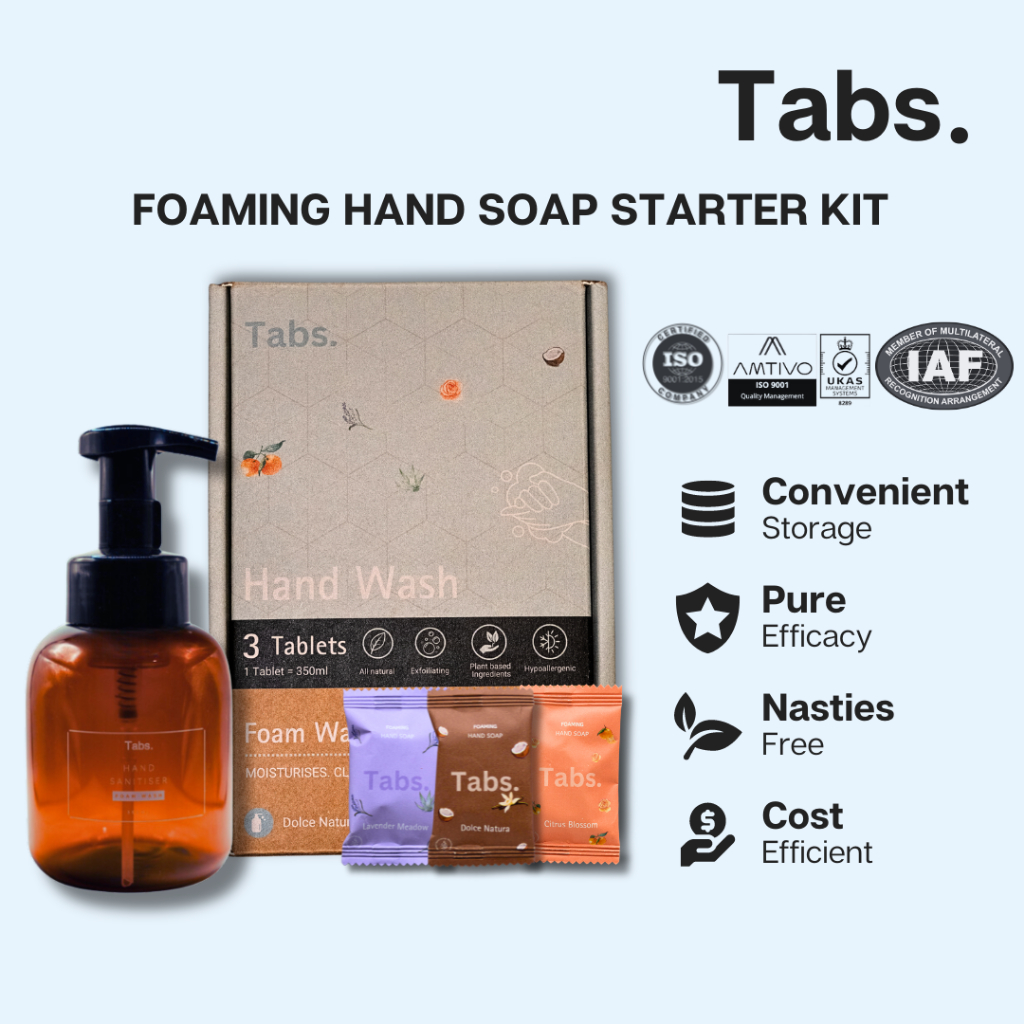 Tabs - Foaming Hand Soap Bottle Starter Kit | Shopee Singapore