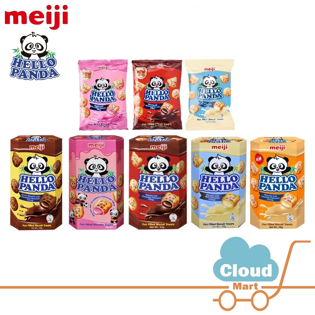 Meiji Hello Panda 35g/50g (Mix & match) (Chocolate / Strawberry / Milk ...