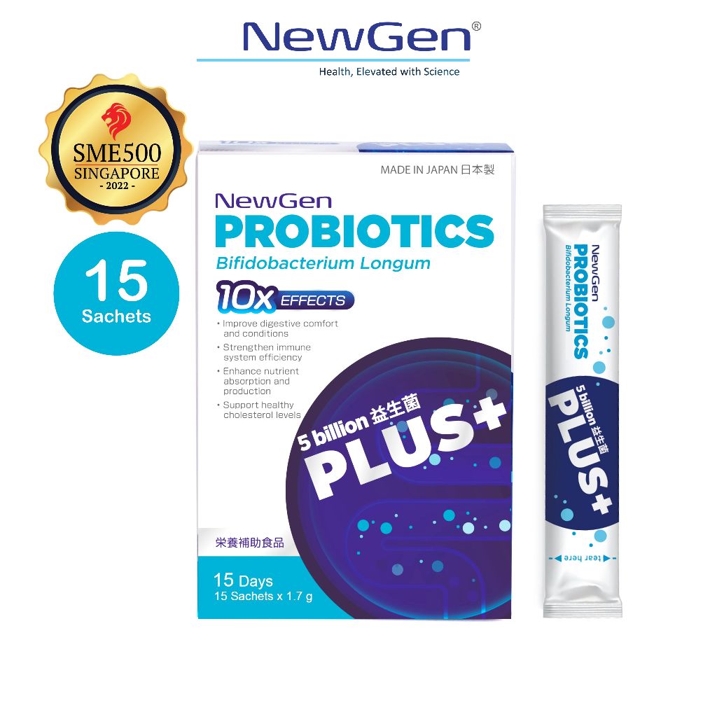 NewGen Probiotics + Prebiotics Plus Japan Microcapsulated 5 Billion CFU ...