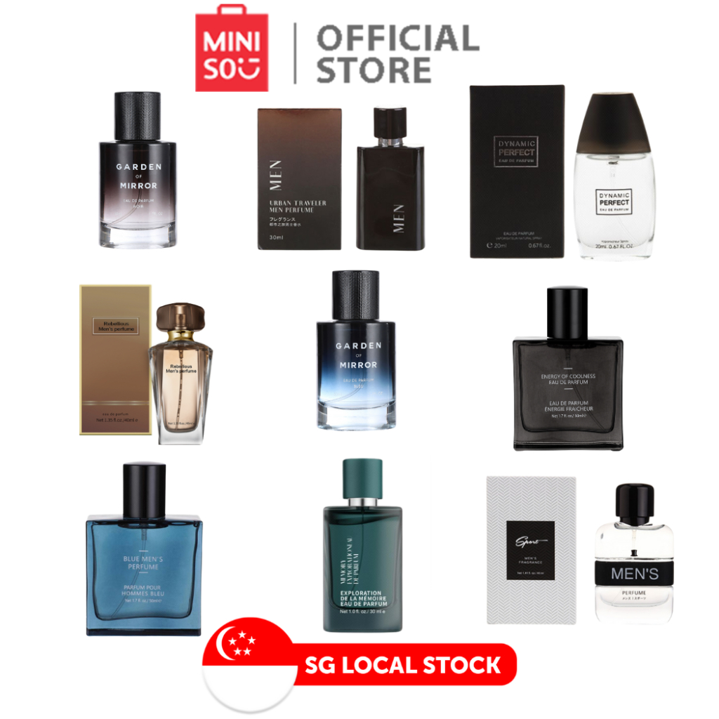 MINISO Men's Eau De Perfume EDT (Noir/Bleu/Classic energy/Memory ...