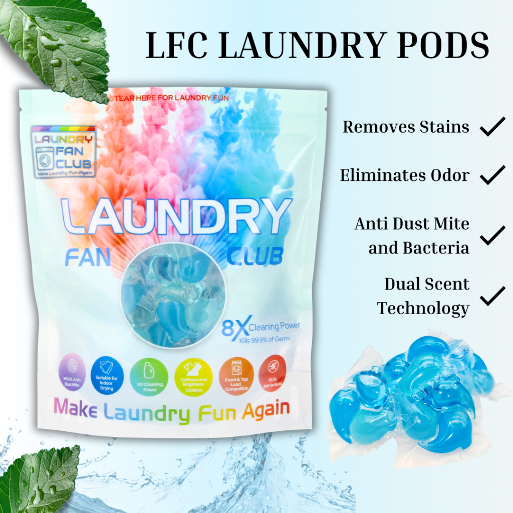 LFC Laundry Capsule Detergent Pods OCEAN Scent Refill Pack (32 Pods ...