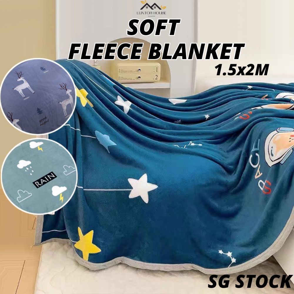{SG} 150x200cm Throw Blanket Large Flannel Fleece Blanket Soft Plush ...