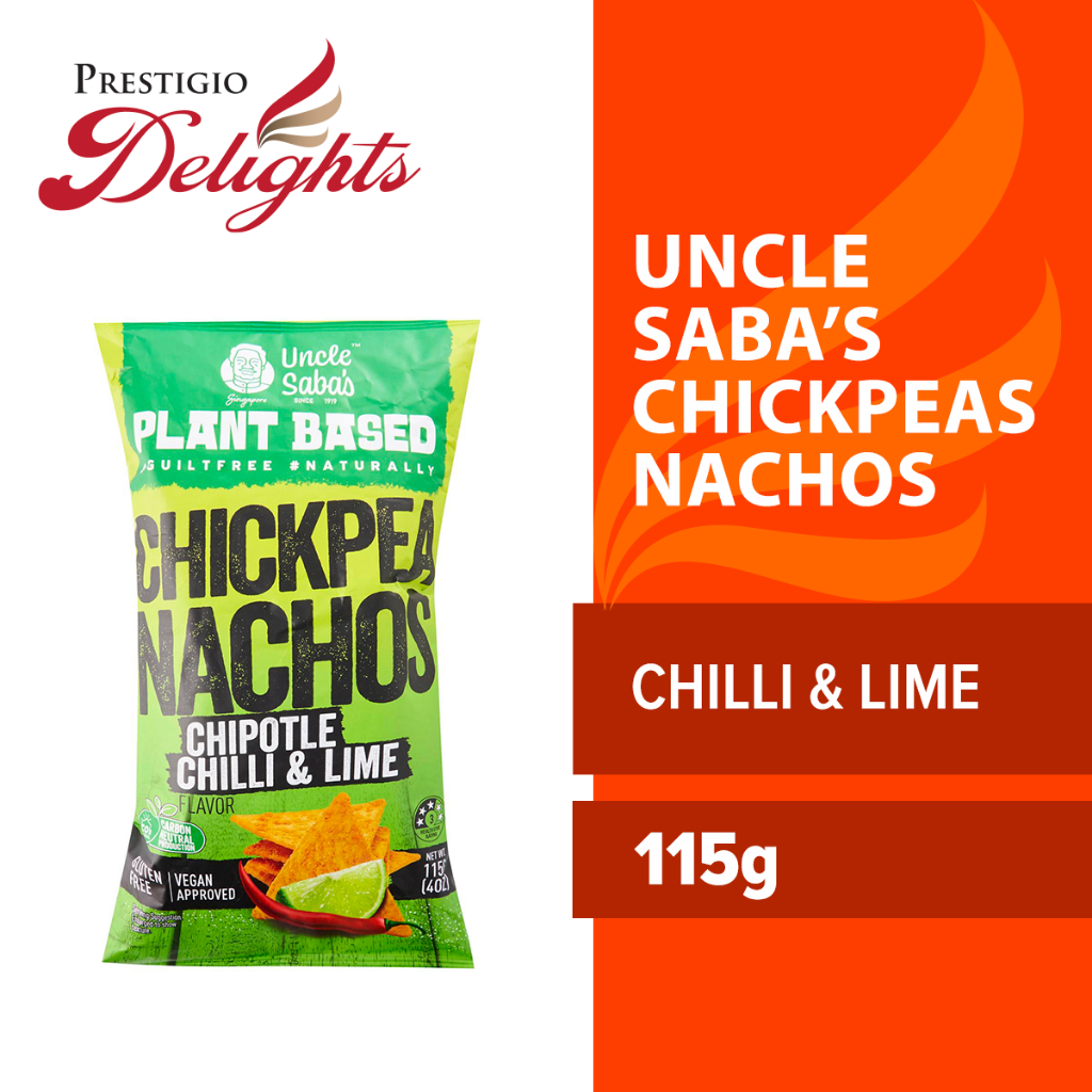 Uncle Saba's Plant Based Chickpeas Nachos - Chipotle Chili And Lime ...