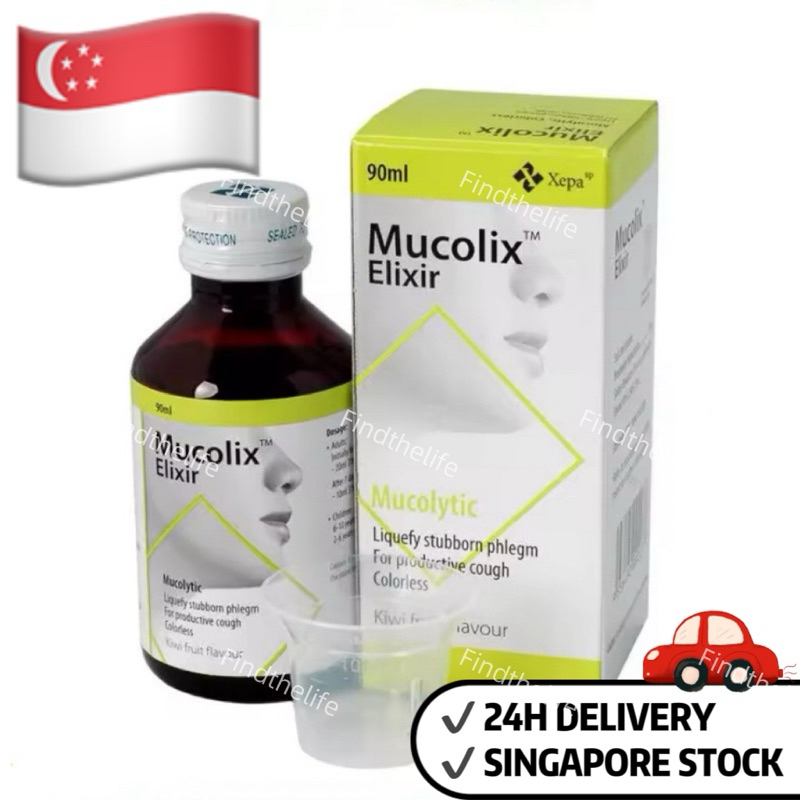 [SG STOCK] Mucolix Elixir Cough Relief 90ml | Phlegm | Robitusin ...