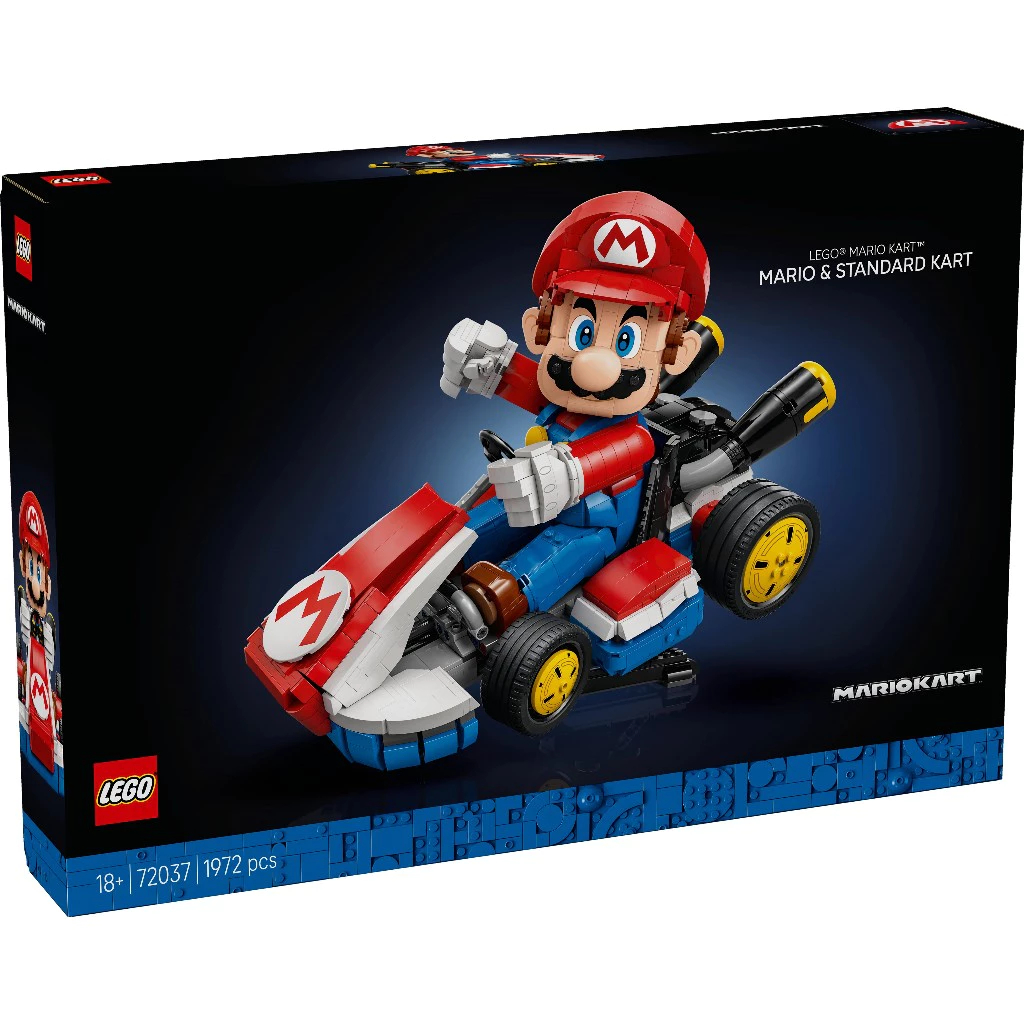 Ready Stock LEGO 72037 Super Mario Mario Kart – Mario & Standard Kart ...