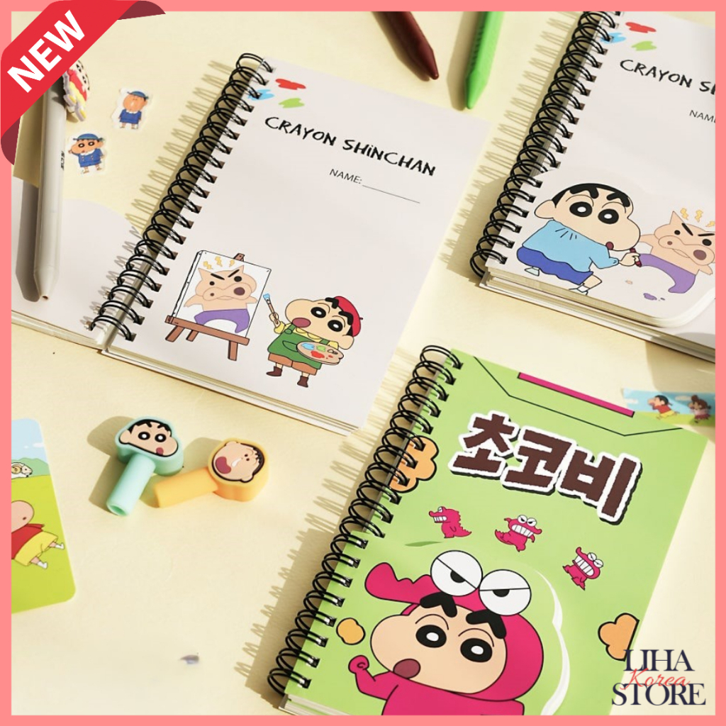 Crayon Shin Chan Notebook Notepad Stationery(100sheets) | Shopee Singapore