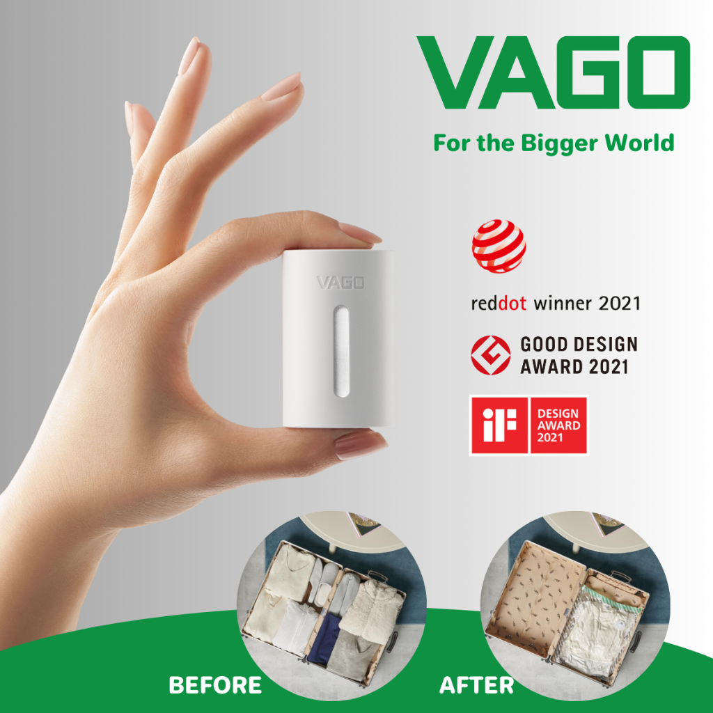 VAGO Z Portable Travel Vacuum - White | Shopee Singapore