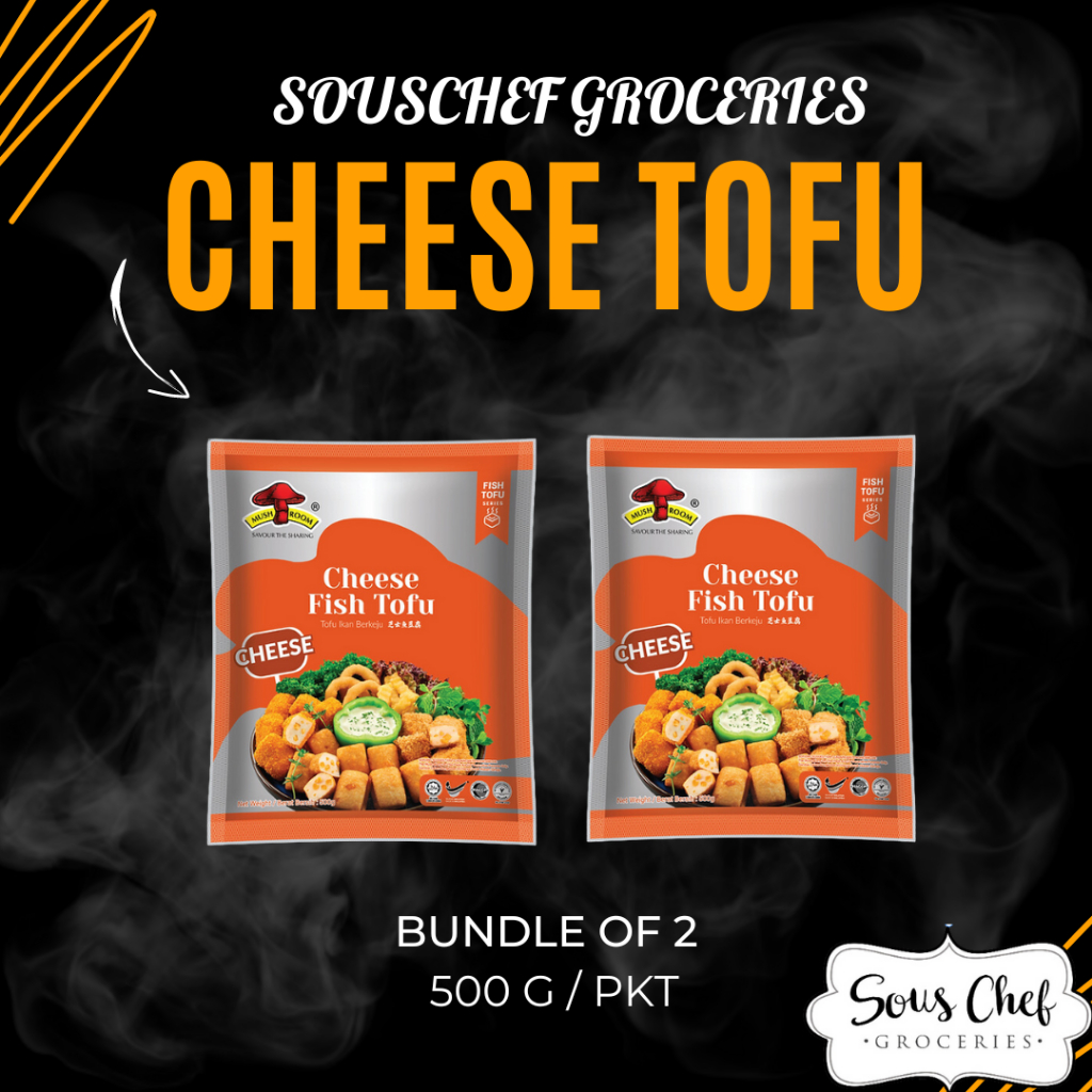 BUNDLE OF 2 / FROZEN CHEESE FISH TOFU 500G/PKT HALAL STEAMBOAT/HOTPOT 2 ...