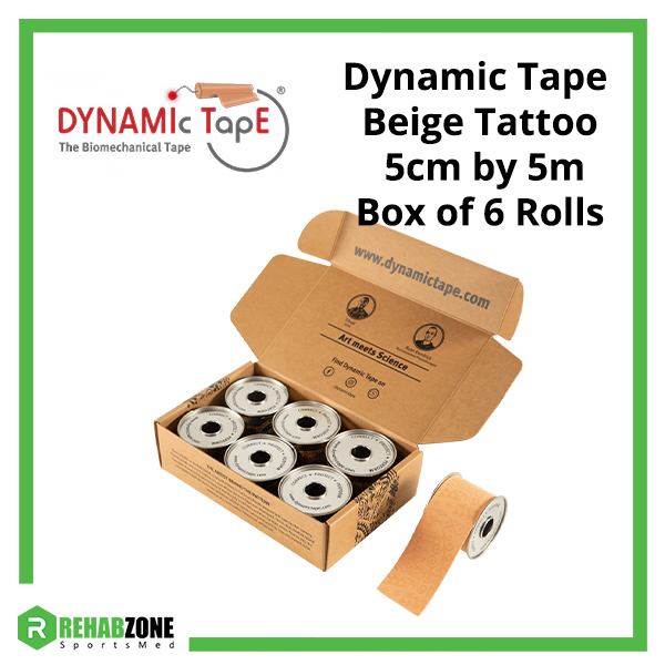 Dynamic Tape 5cm x 5m Beige Tattoo (Box of 6 Rolls) | Shopee Singapore