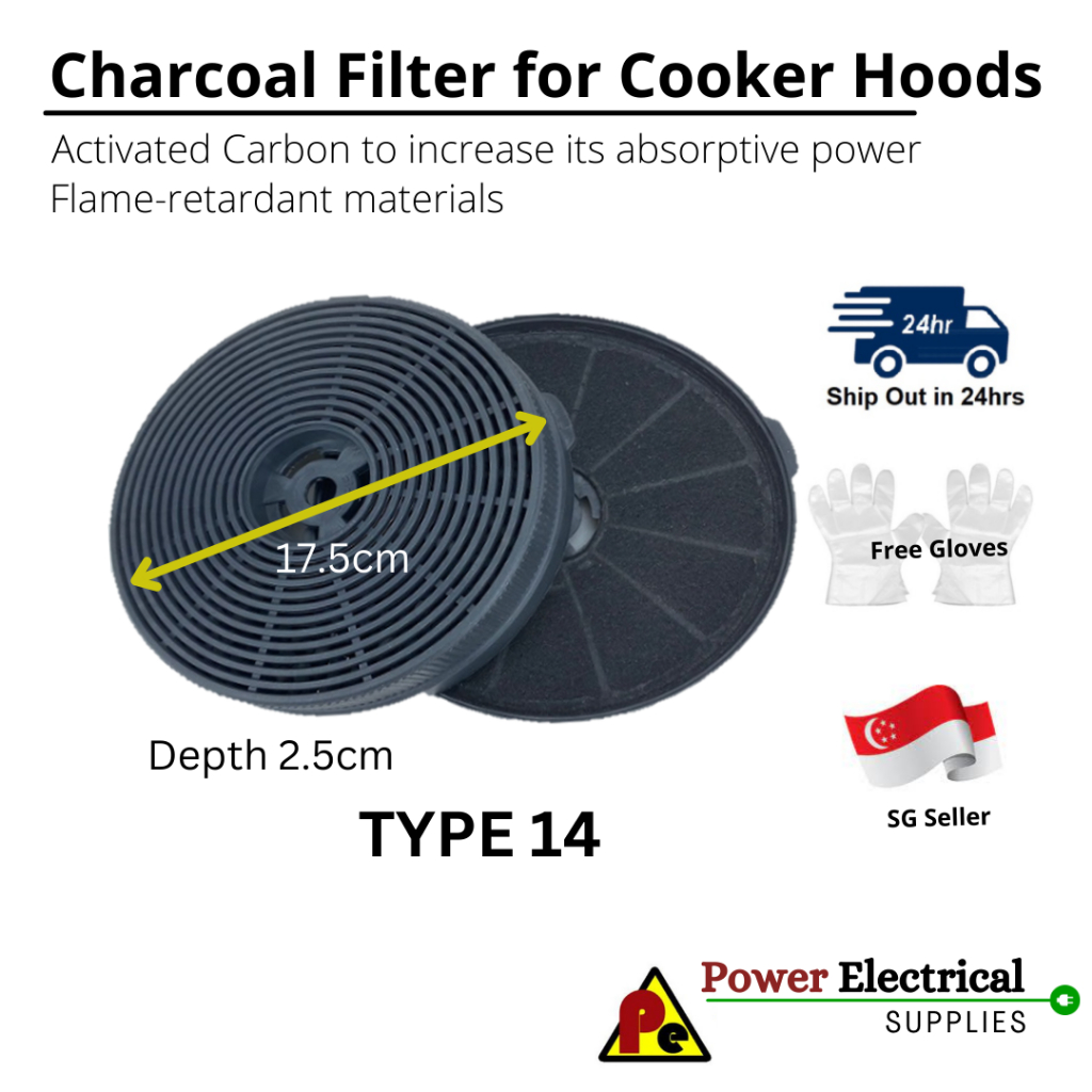 Universal Carbon / Charcoal Filter for Kitchen Cooker Hood Charcoal ...
