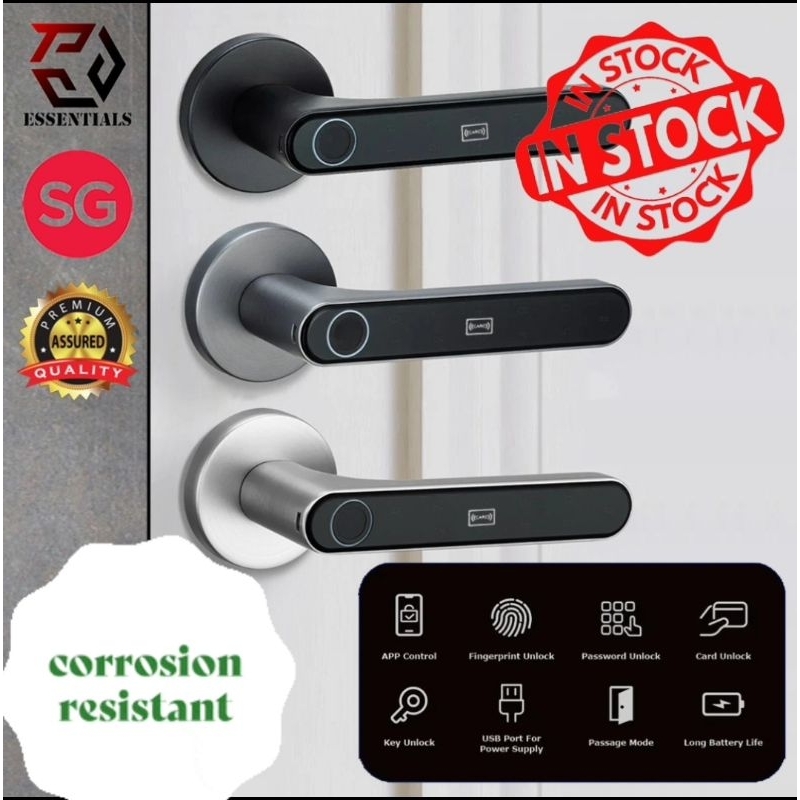 TTLOCK APP Control Door Lock Biometric Fingerprint Locker Smart Entry ...