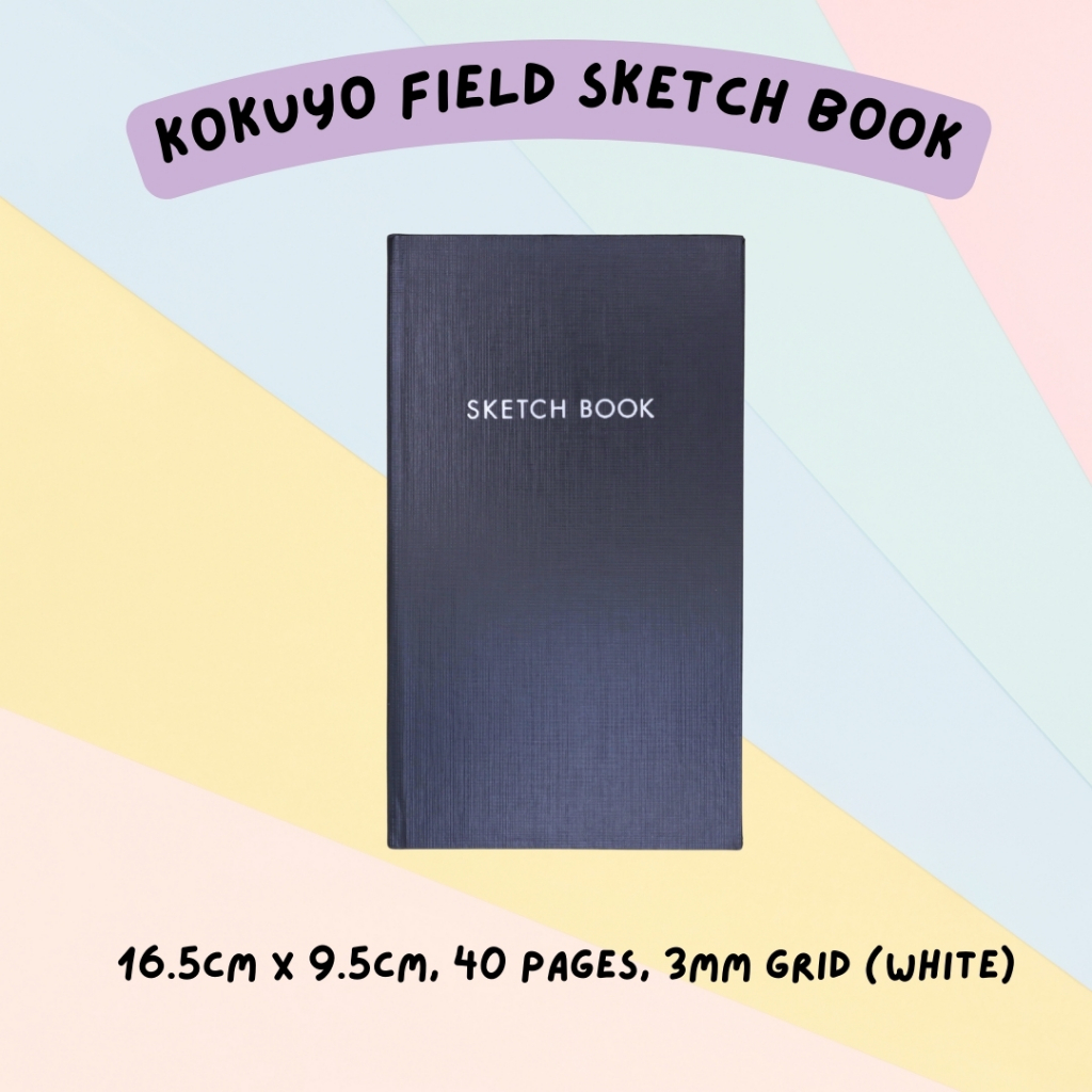 🇯🇵 Kokuyo Classic Field Sketch Notebook - Charcoal | Shopee Singapore