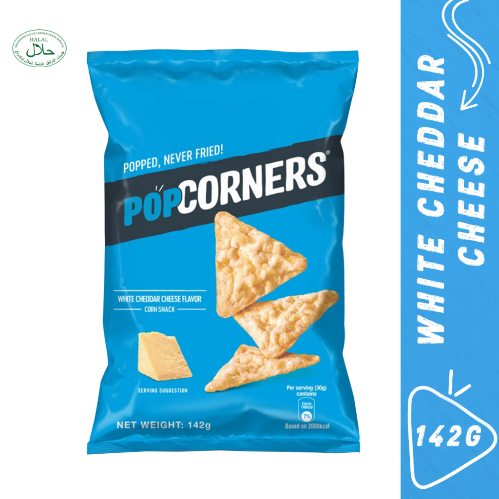 POPCORNERS White Cheddar Cheese Snack (142g) | Shopee Singapore