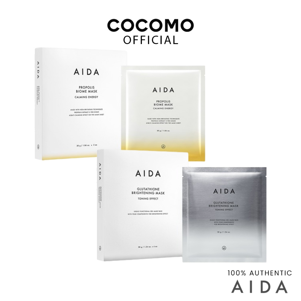 (AIDA OFFICIAL STORE) Propolis Biome Mask | Glutathione Brightening ...