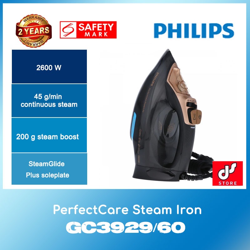 Philips GC3929/60 PerfectCare Steam iron WITH 2 YEARS WARRANTY | Shopee ...