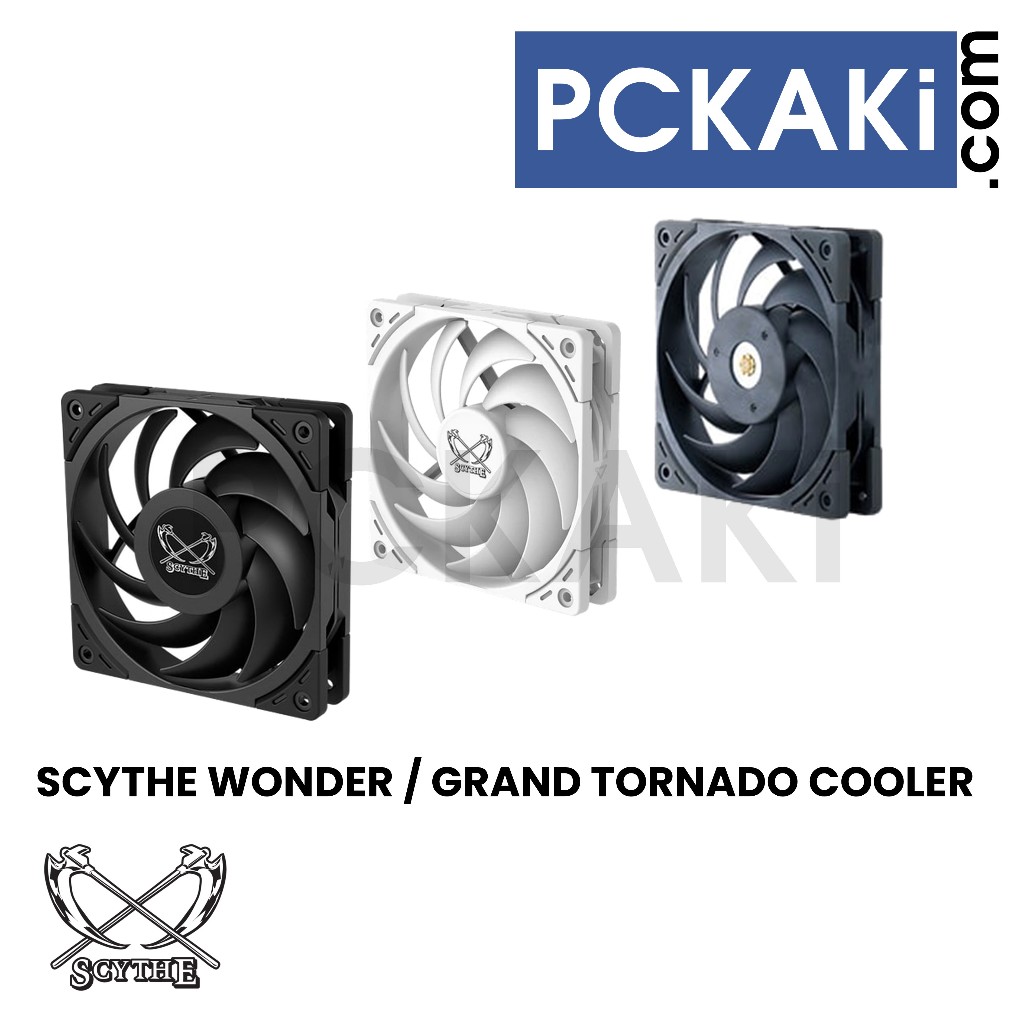 SCYTHE WONDER / GRAND TORNADO SINGLE 120mm BLACK / SLIM BLACK / WHITE ...