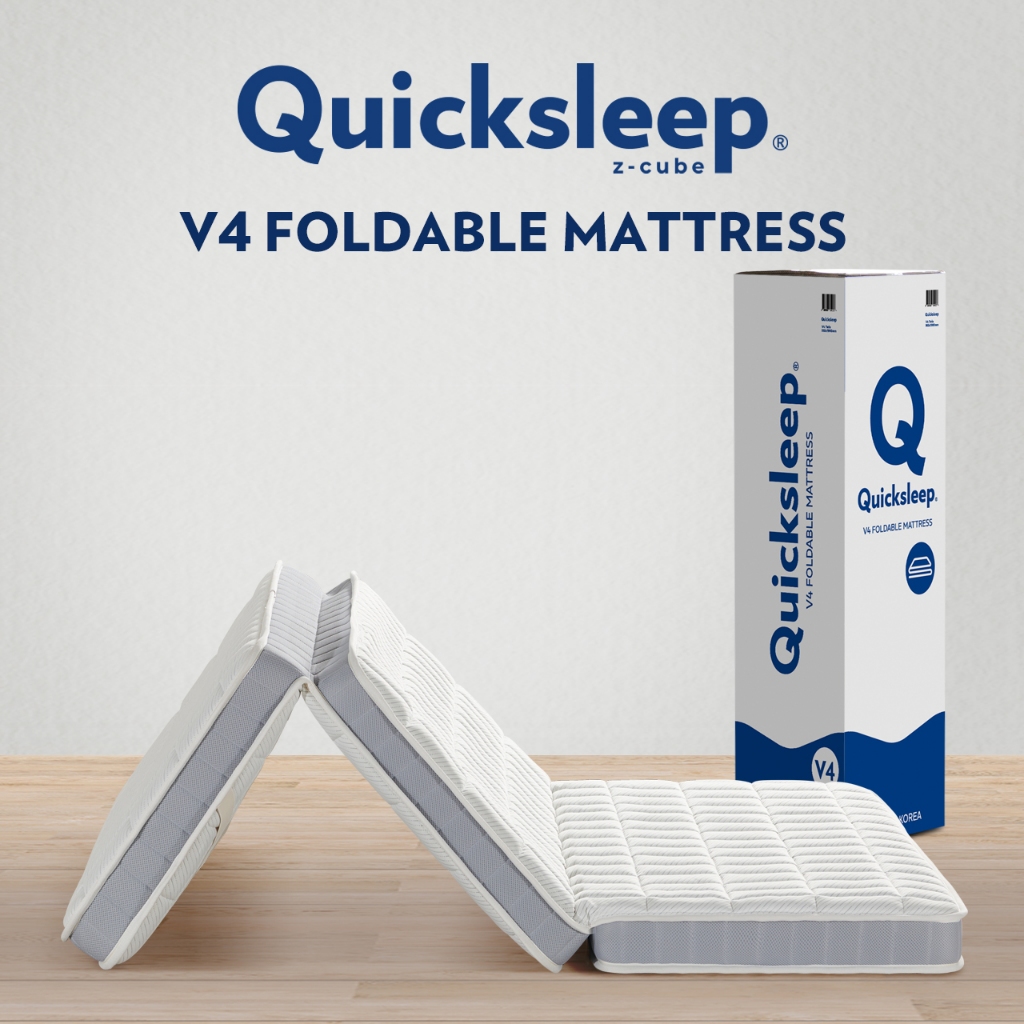 [QUICKSLEEP] V4 Z Cube Mattress, 5 Inch Premium Folding Mattress Topper ...