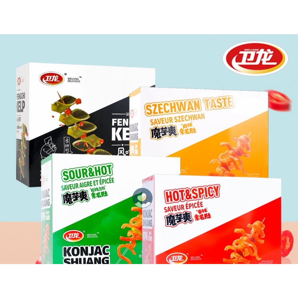 🔥Yan Yan Xin Local Ready Stock🔥Weilong Mo Yu Shuang Konjac Jelly Snacks 180g +30g 卫龙魔芋爽 | Shopee ...
