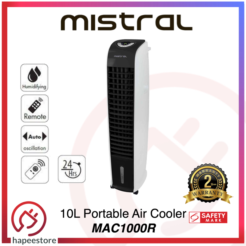 MISTRAL 10L Portable Evaporative Air Cooler with Ionizer MAC1000R (2 Years Warranty) MAC 1000R ...