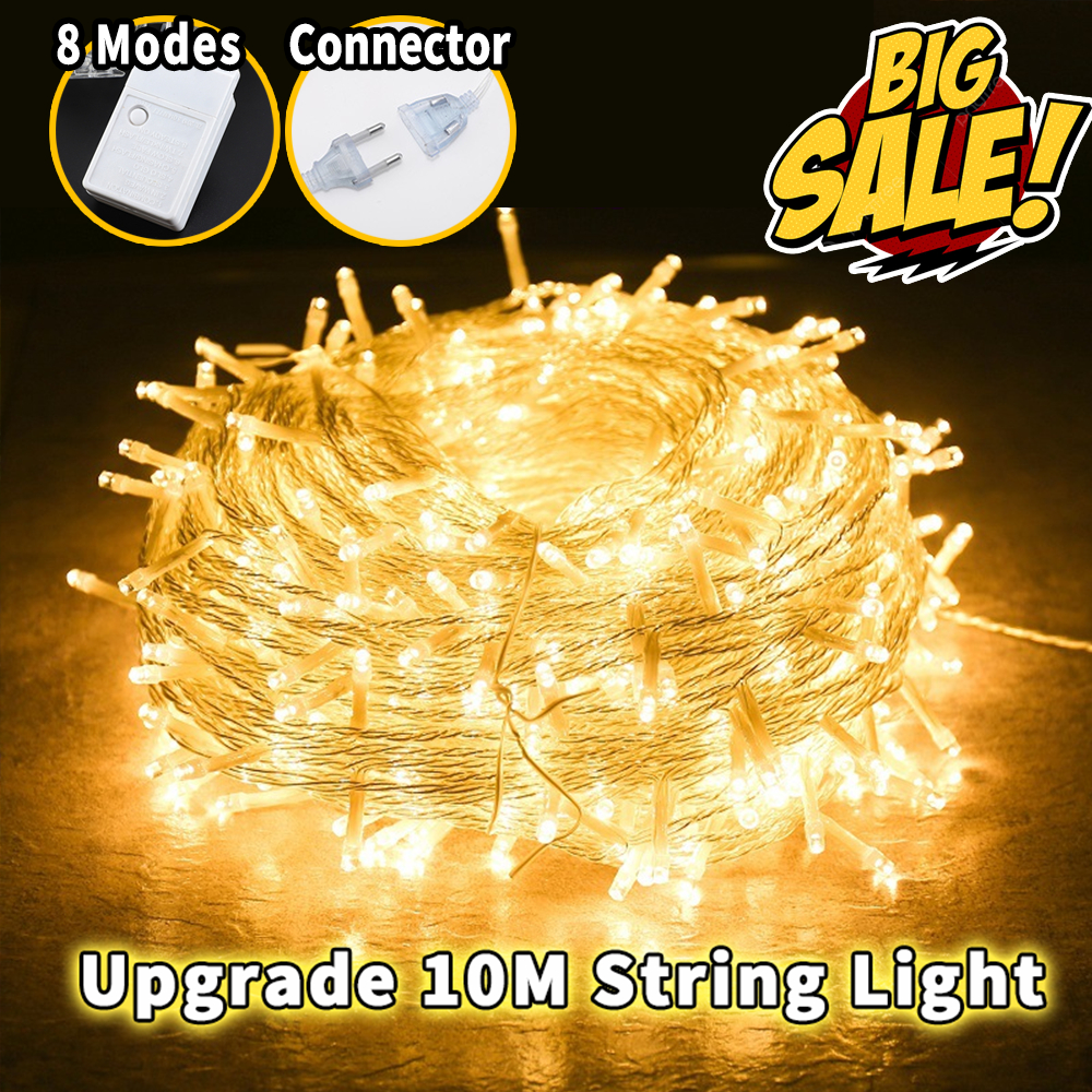 Lampu Raya 10M LED Hari Raya Lights Strip Fairy Lights Outdoor ...
