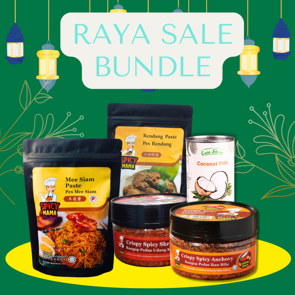 Raya Bundle Set - Rendang Paste, Mee Siam Paste, Spicy Anchovy and ...