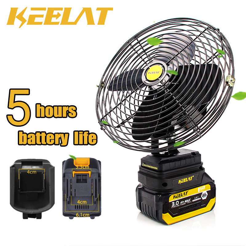 KEELAT mini Fan Chargeable Desktop Portable Cordless Desk Fan ...