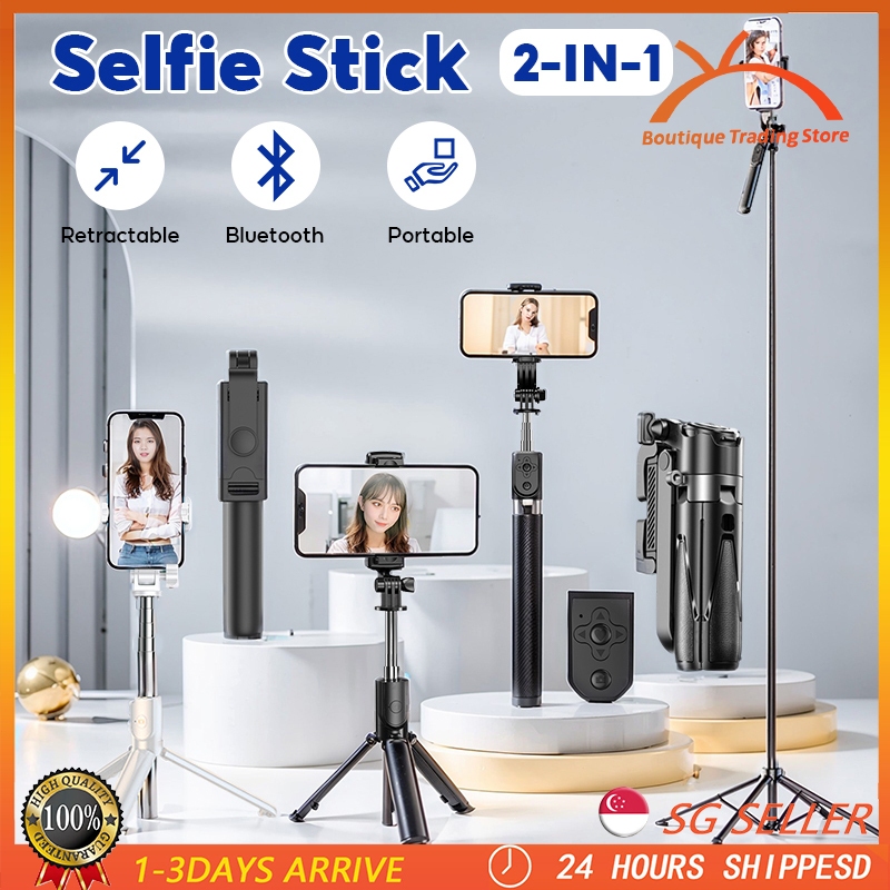 【SG Ready Stock】Bluetooth Portable Selfie Stick Tripod Stand Selfie ...