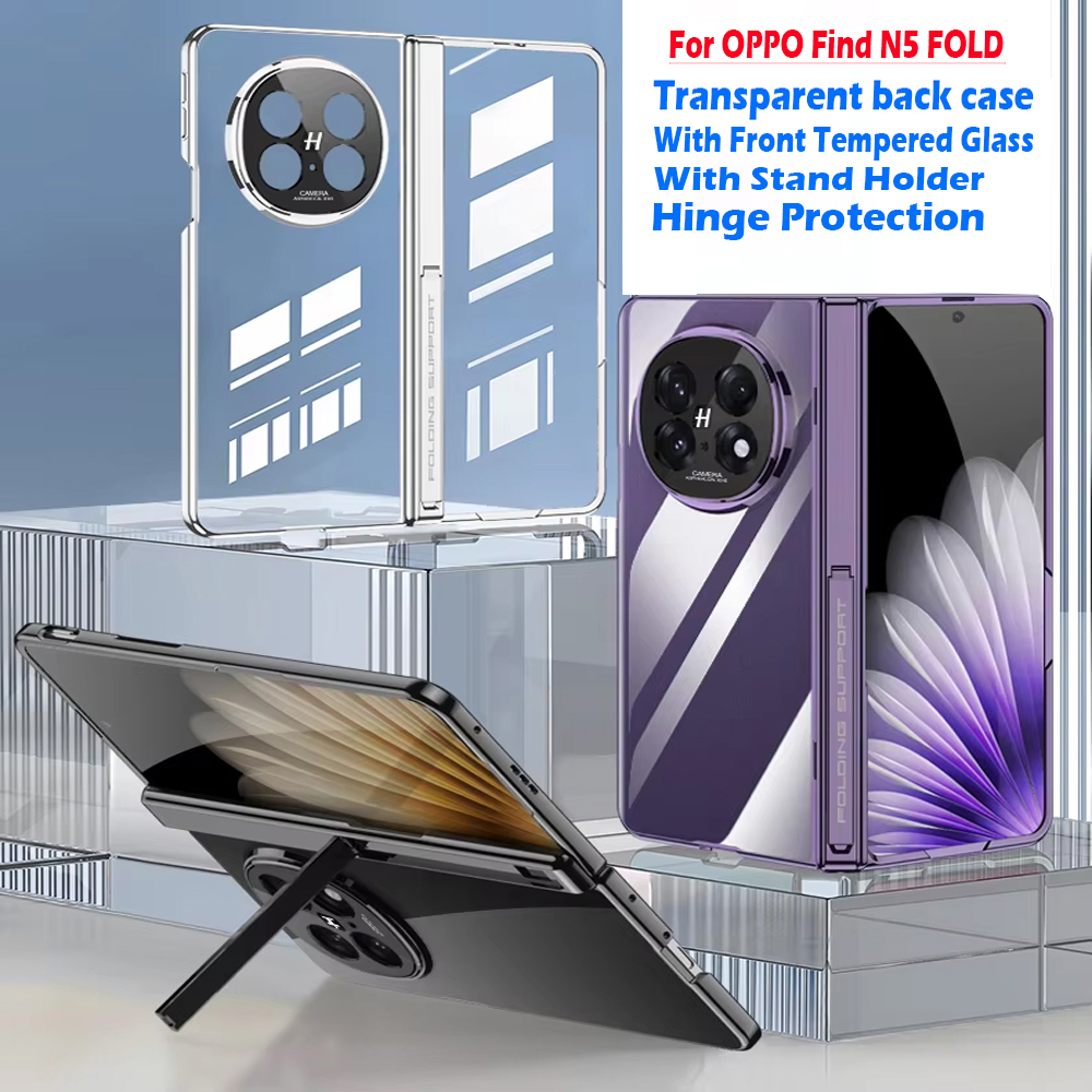 SG READY STOCK 】OPPO FIND N5 CASE With front Clear & Privacy Tempered ...