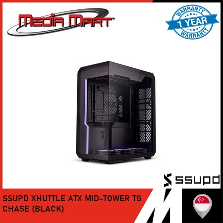 SSUPD XHUTTLE ATX MID-TOWER TG CASE (BLACK/WHITE) | Shopee Singapore