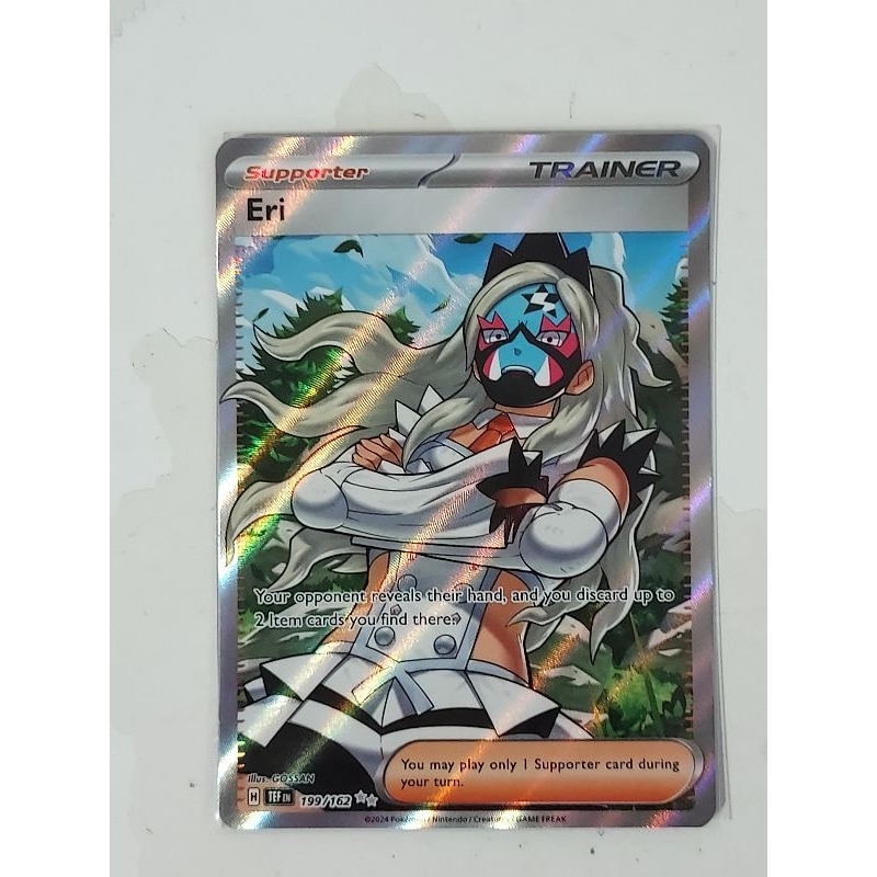 Pokemon eri full art trainer supporter temporal forces card | Shopee ...