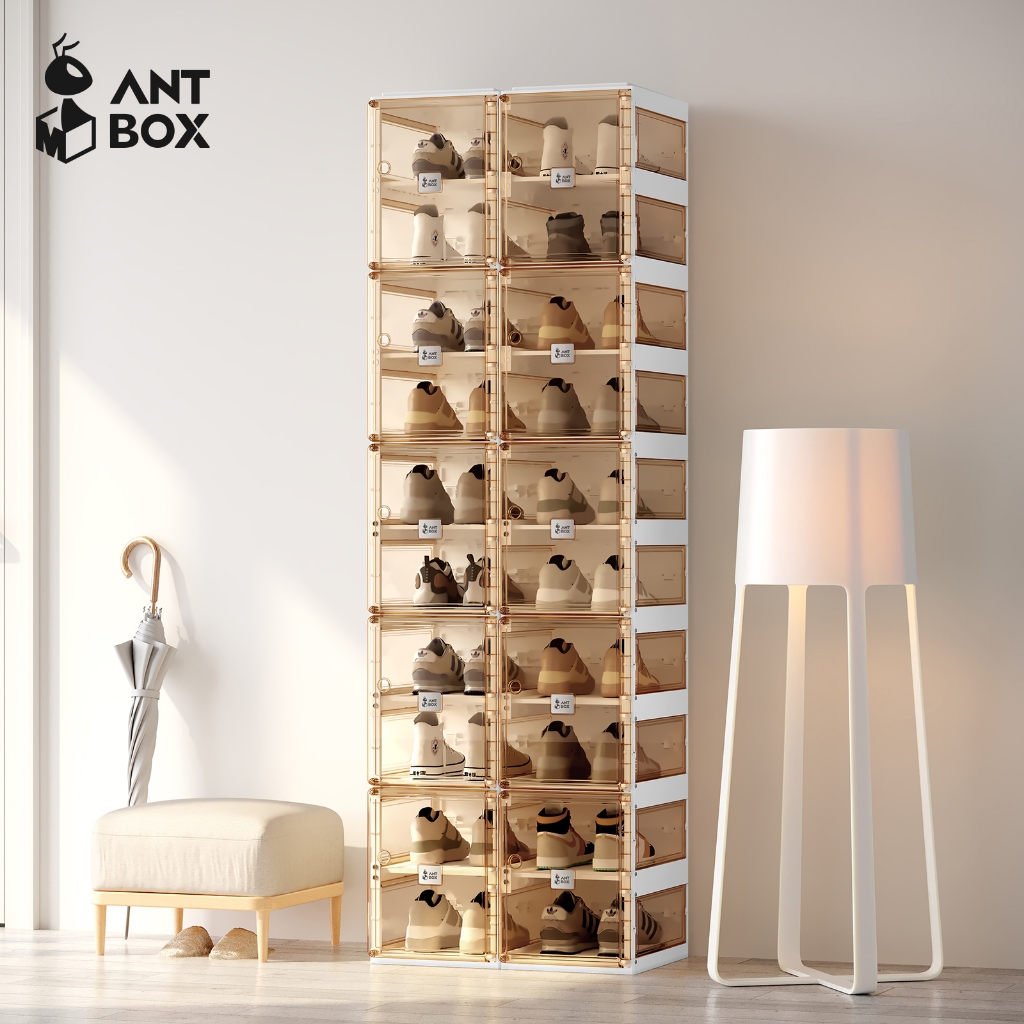 ANTBOX [Free Shipping] Shoe Box Shoe Cabinet With Magnetic Installation ...