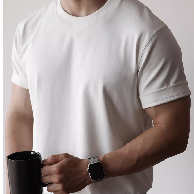 Unisex 100% Pure Cotton T-shirt For Men Casual Loose Short Sleeved ...