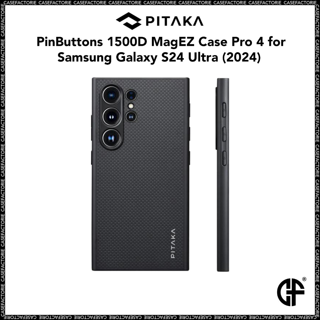 PITAKA PinButtons 1500D MagEZ Case Pro 4 for Samsung Galaxy S24 Ultra ...