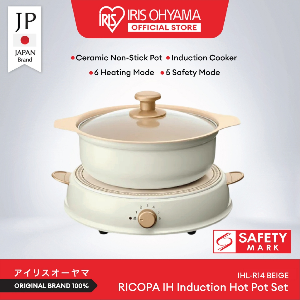 IRIS OHYAMA RICOPA IH Induction Cooker Hot Pot Set IHL R14 Pot only ITP 24 Ceramic Shopee Singapore